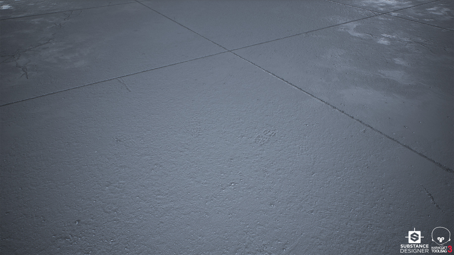 ArtStation - Dusty Concrete - Substance Designer Material | Resources