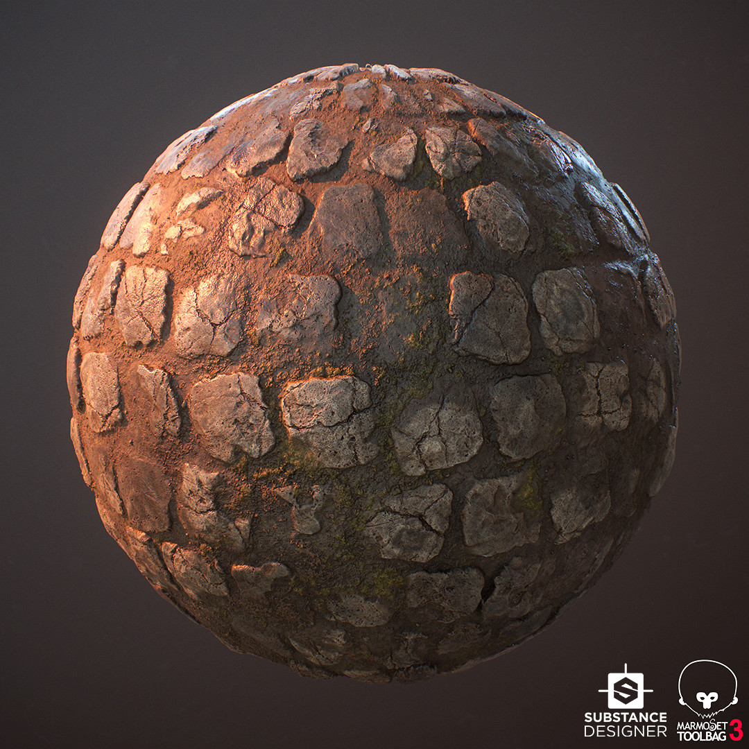 ArtStation - Cobblestone - Substance Designer Material | Tutorials