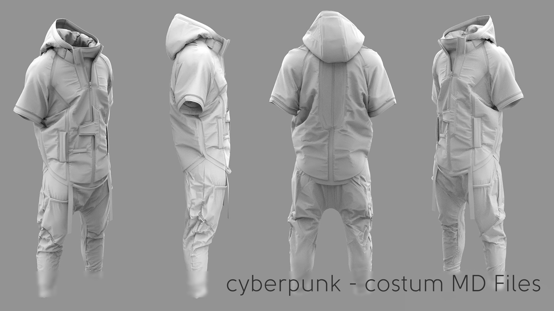 ArtStation - Cyberpunk Costume - Marvelous Designer | Resources
