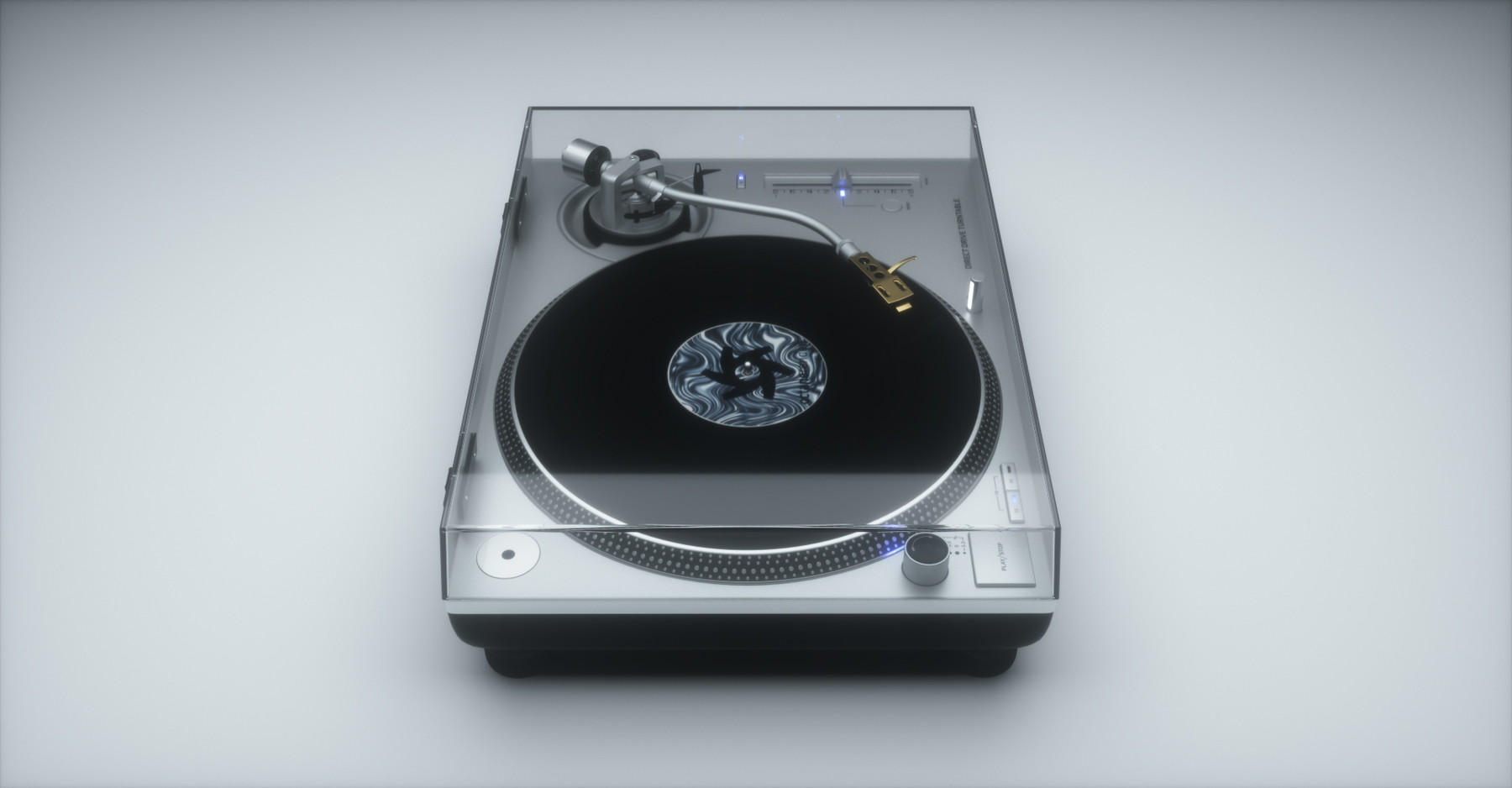ArtStation - Technics Turntable Vinyl Record Player 3D Model | Resources