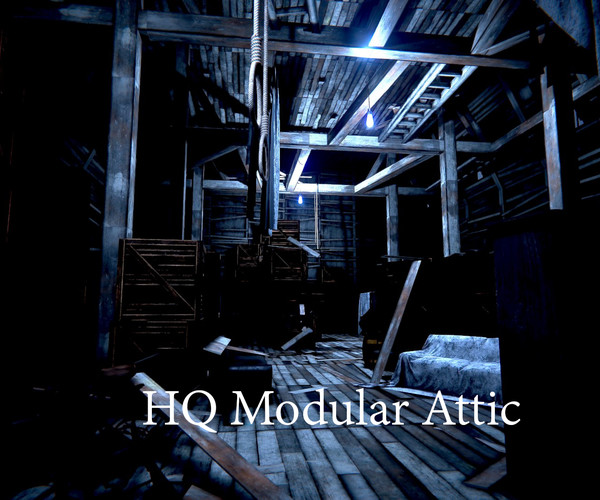 ArtStation - HQ Modular Attic | Game Assets