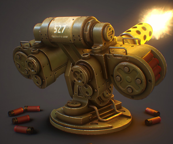 ArtStation - Turret Animation | Game Assets