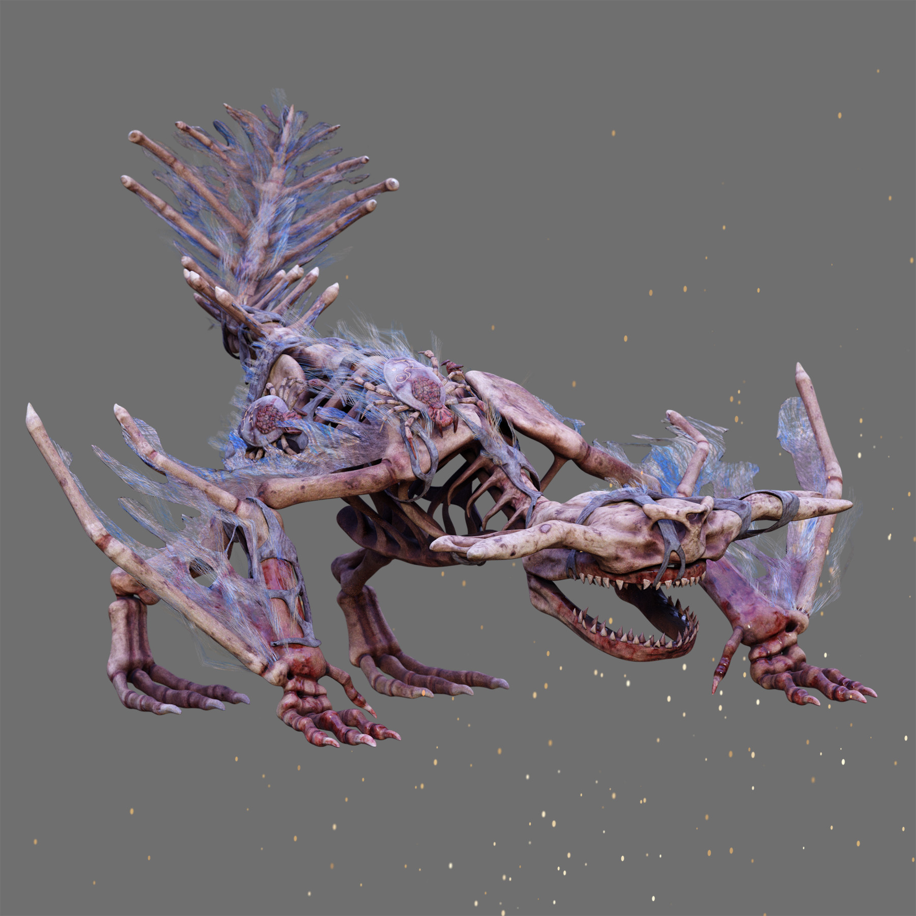 ArtStation - Zombie Bone Beast | Game Assets