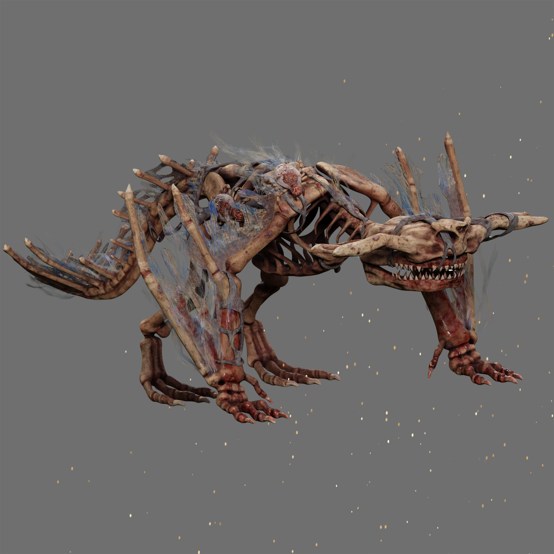 ArtStation - Zombie Bone Beast | Game Assets