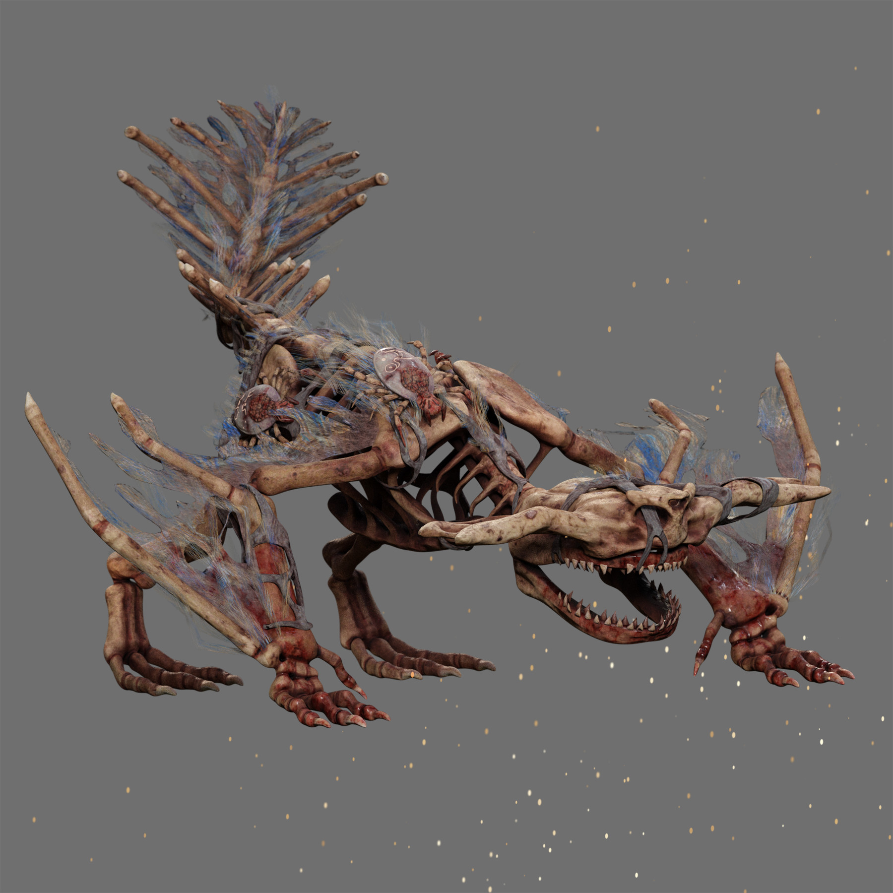 ArtStation - Zombie Bone Beast | Game Assets