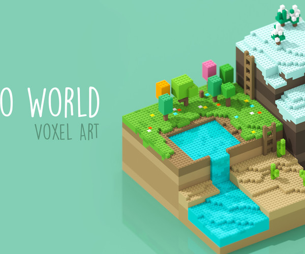 ArtStation - Lego World - Voxel Art | Artworks