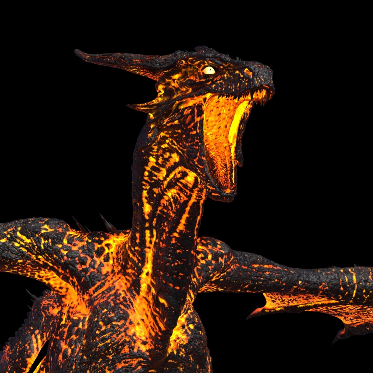 ArtStation - Stone Dragon Maya Rig | Game Assets