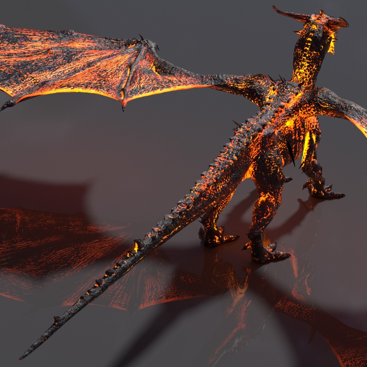 ArtStation - Stone Dragon Maya Rig | Game Assets