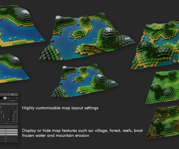 ArtStation - Procedural Board game Map Generator - Sbs Graph with ...