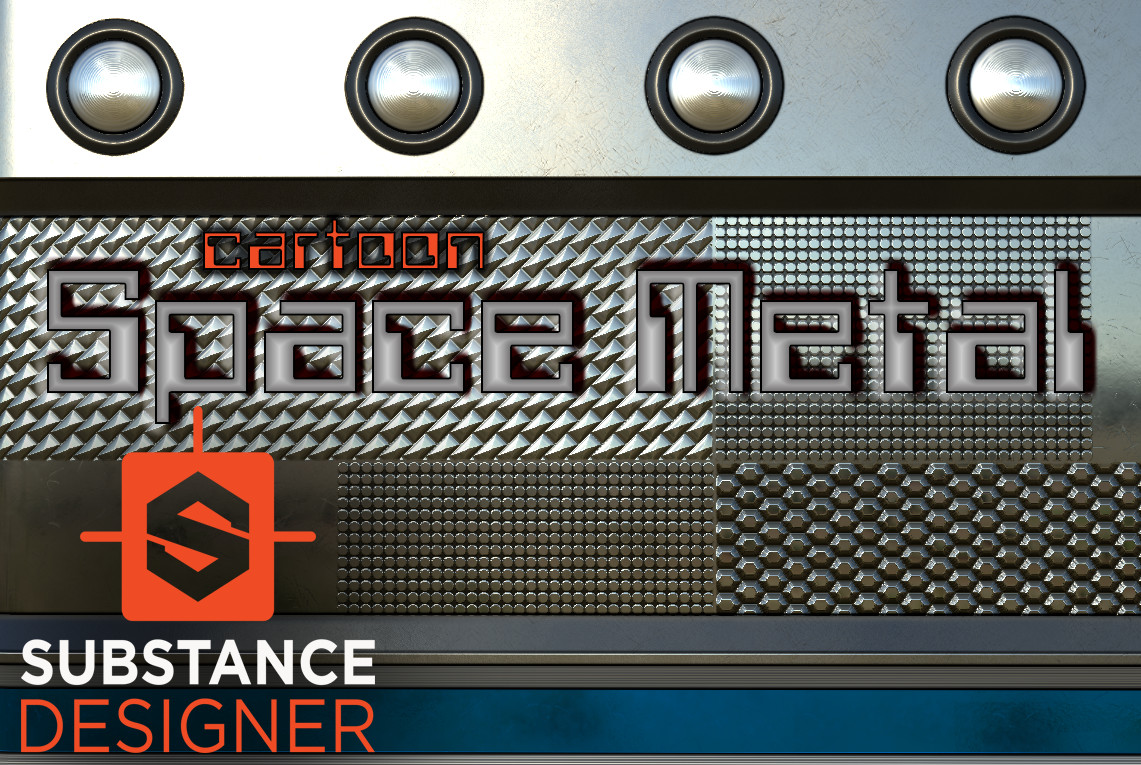 ArtStation - Cartoon / Stylized Space Metal | Game Assets