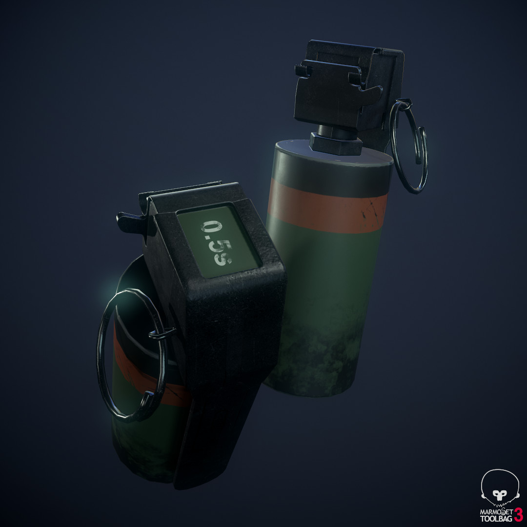 ArtStation - Flahbang granade game ready model | Game Assets