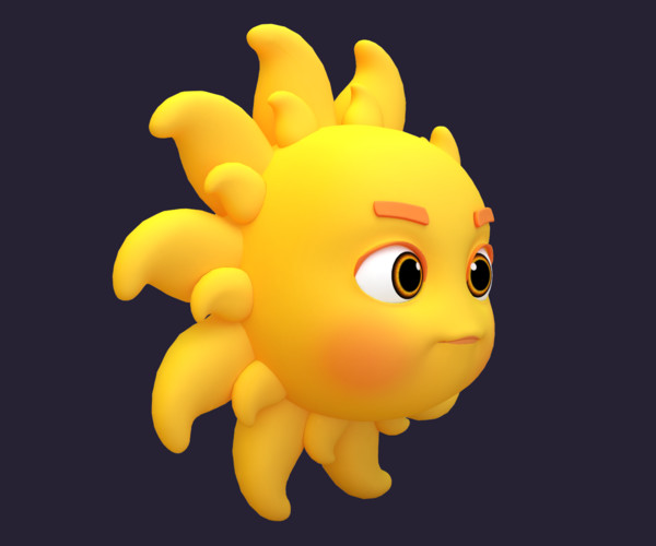ArtStation - Asset - Cartoons - Character - Sun | Resources