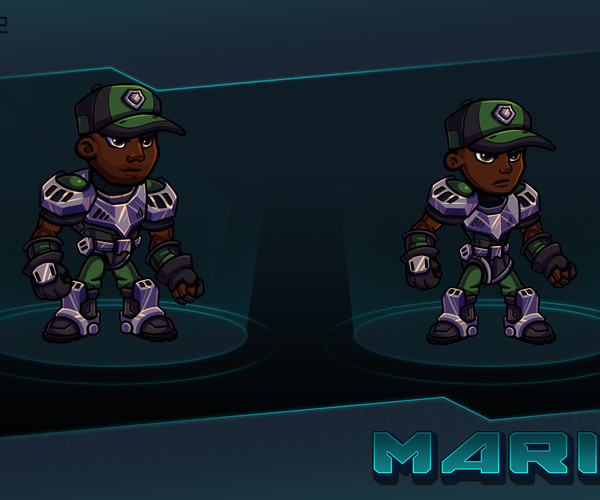 ArtStation - Scifi Marine Character | Game Assets