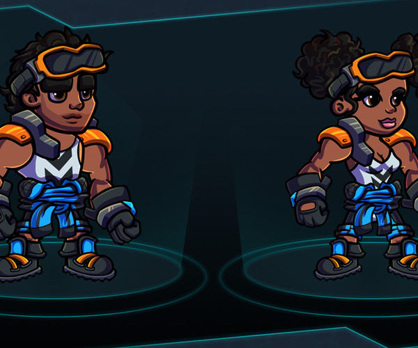 ArtStation - Scifi Mechanic Character | Game Assets