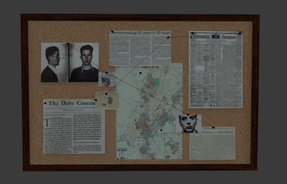 ArtStation - Police Pinboard Low-poly 3D model | Resources