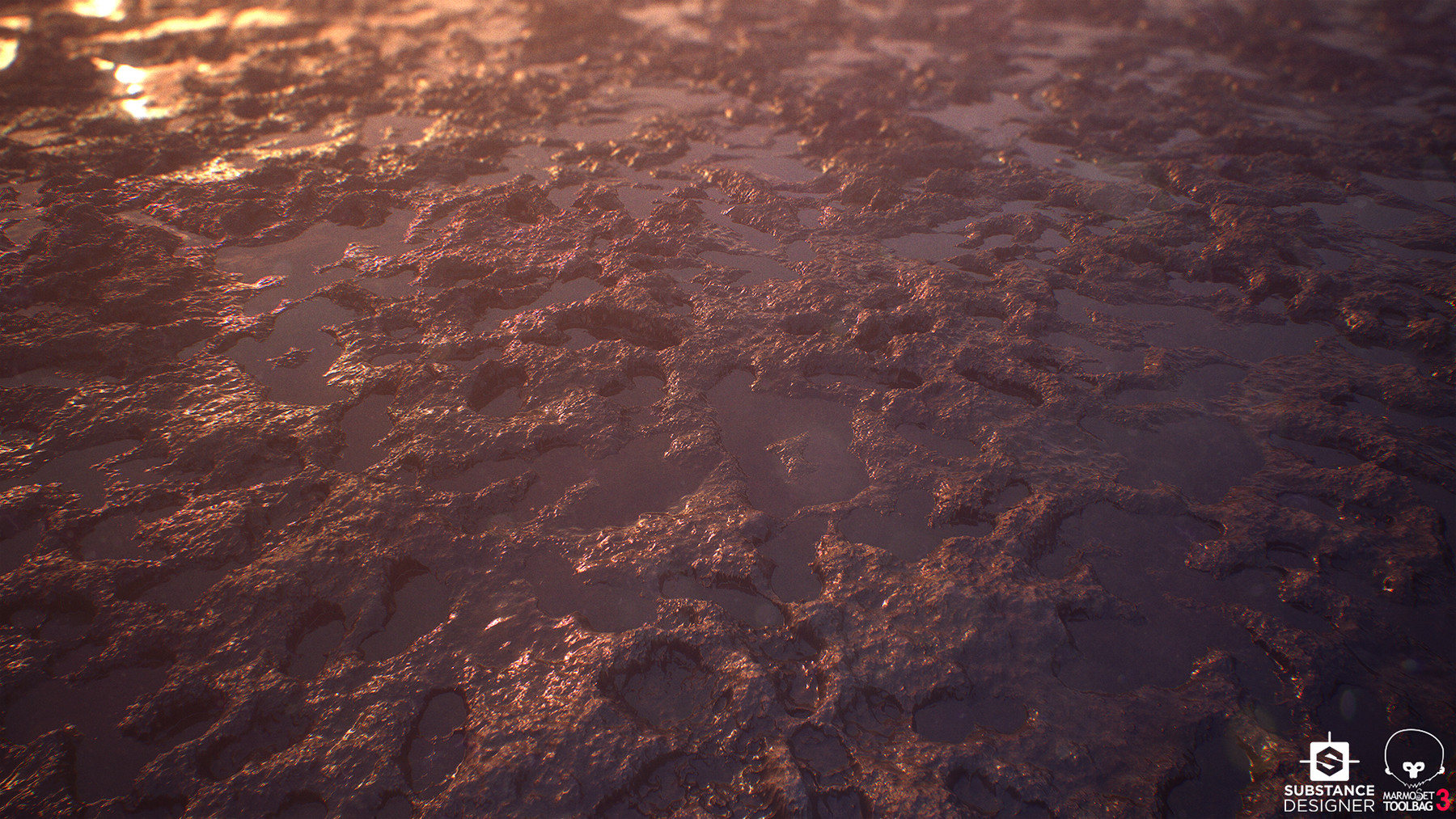 ArtStation - Mud with Footsteps - Substance Designer Material | Resources