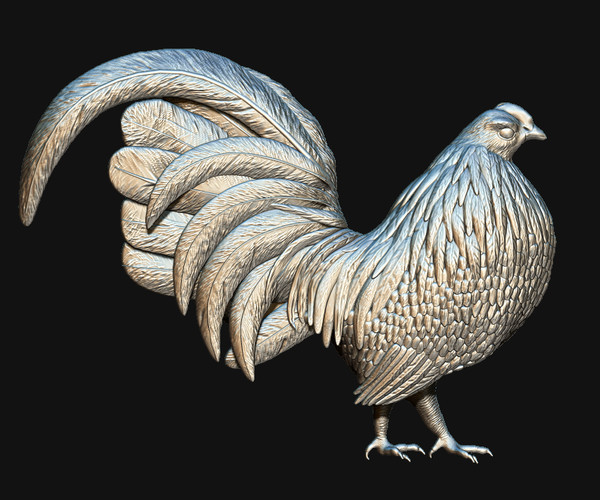ArtStation - 3D Rooster ready for 3d print | Resources