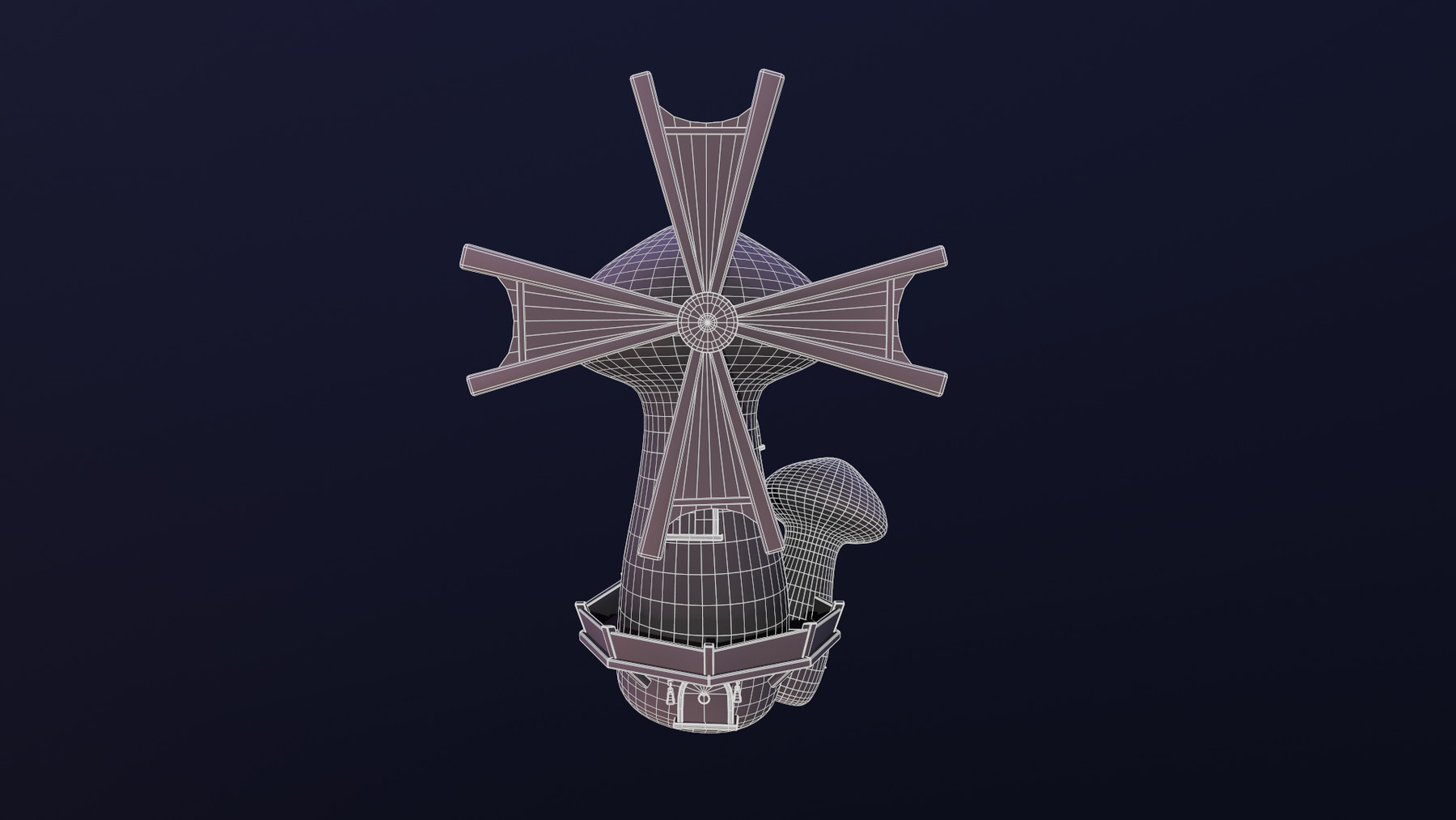 ArtStation - Asset - Cartoons - Background- Windmill - 3D Models ...