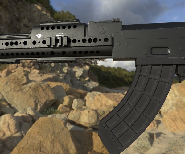 ArtStation - CQR Tactical AKM | Game Assets