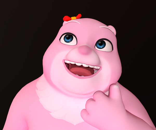 ArtStation - Asset - Cartoons - Character - Bear Pink - Rig - Hight ...