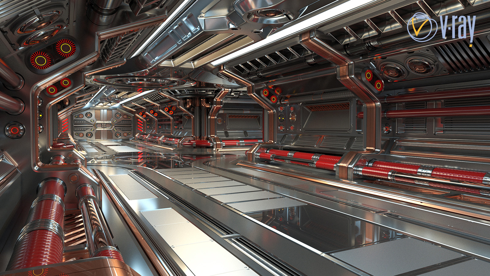 ArtStation - Sci Fi Modular Corridor BASIC EDITION (3ds Max 2016, OBJ ...