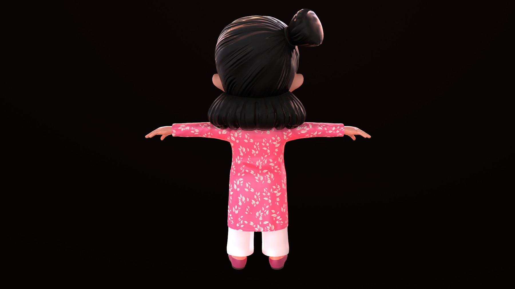 ArtStation - Asset - Cartoons - Character - Girl - Baby - Rig - 3D ...