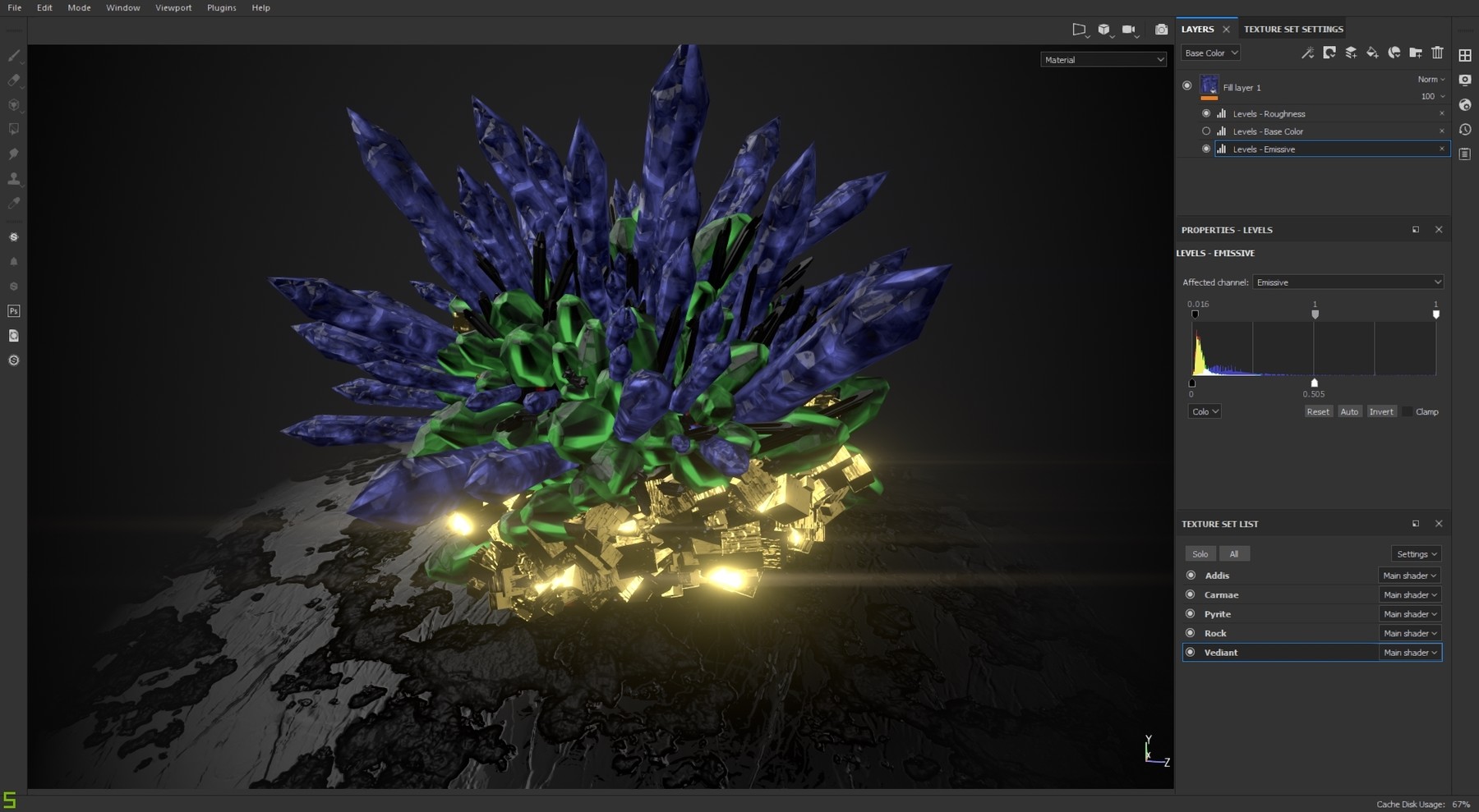 ArtStation - Crystal Formation 3D Model | Game Assets