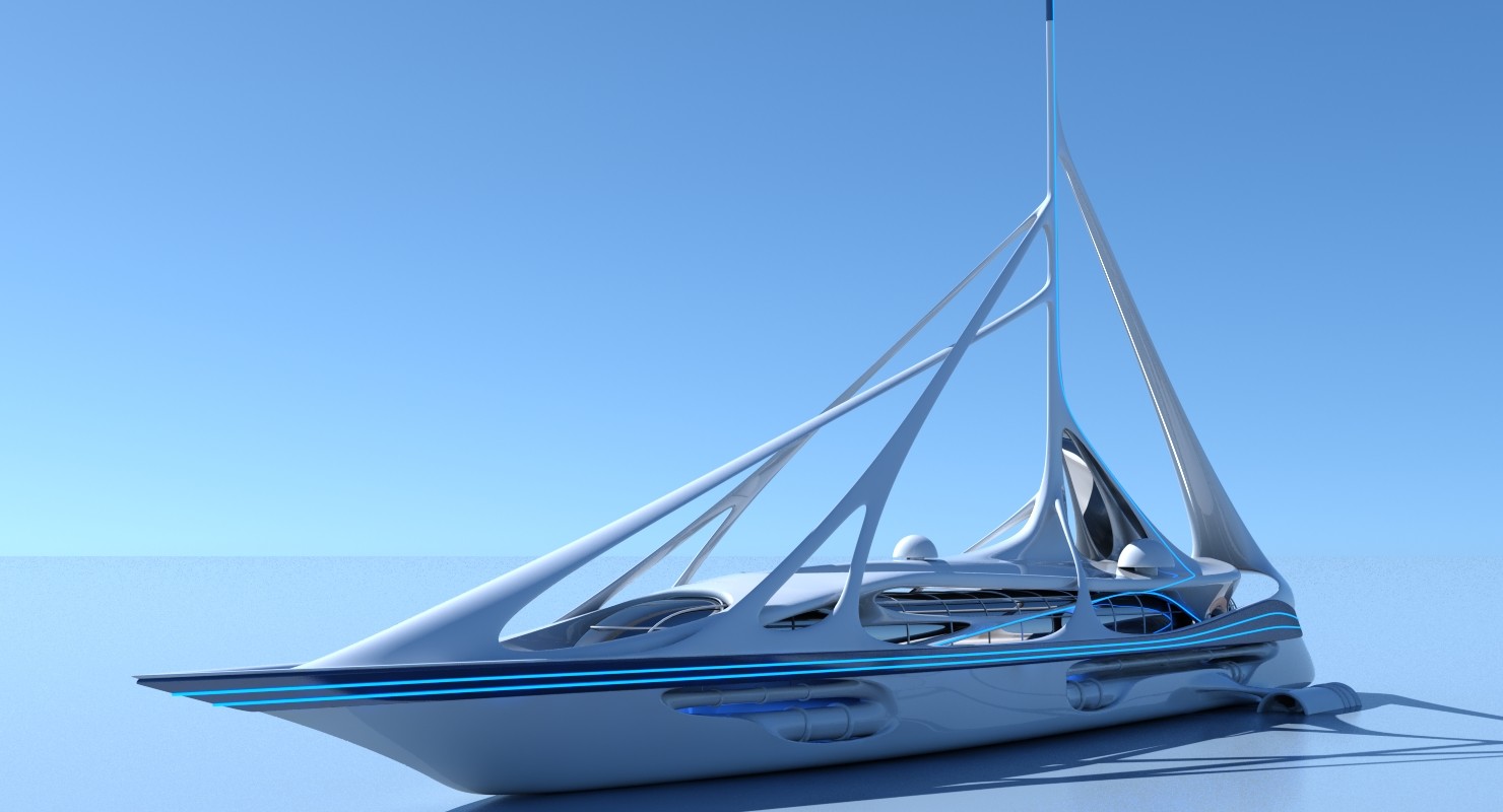 Futuristic Sailboat