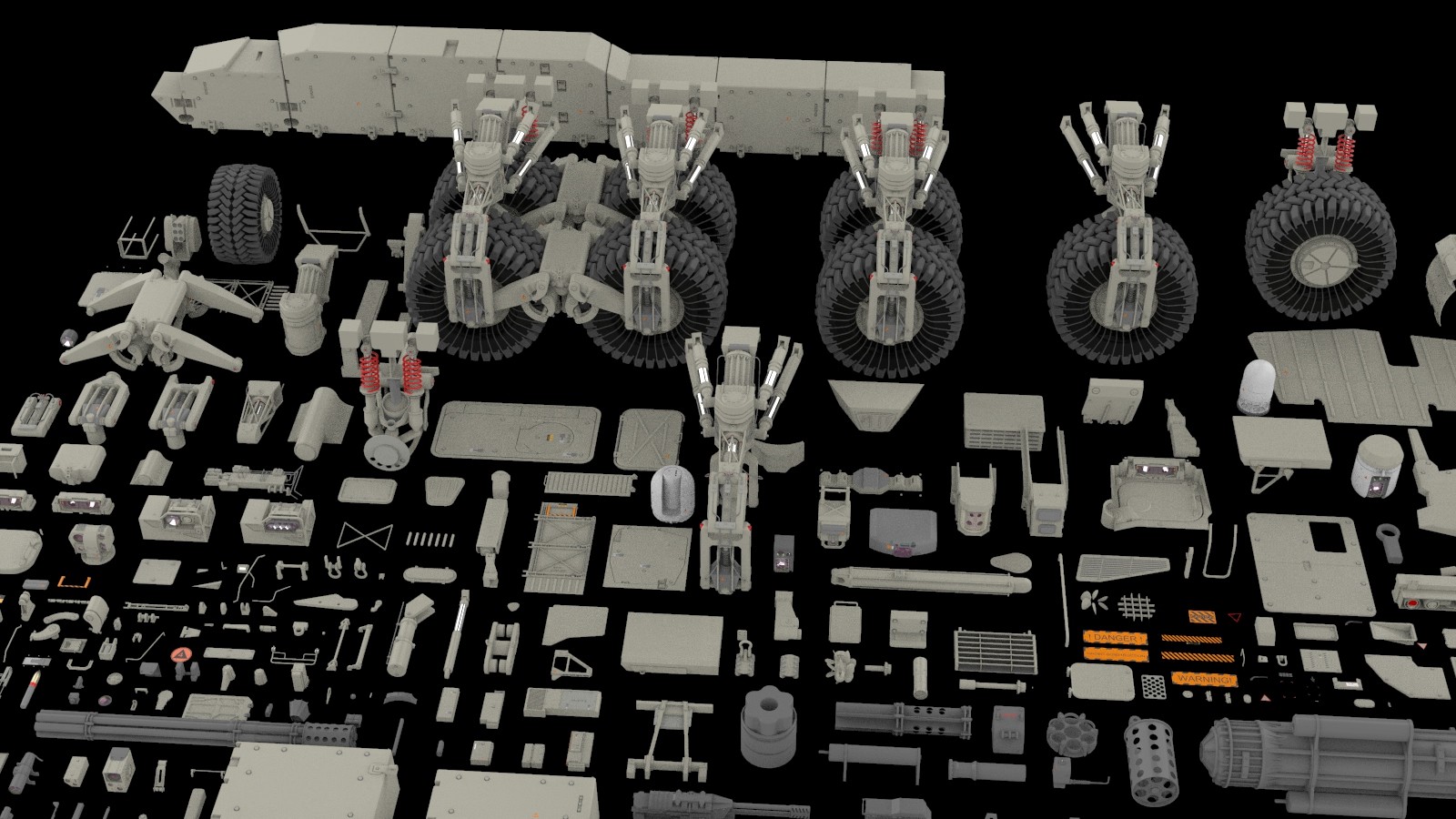 ArtStation - Mechanics collection 2 Kitbash | Resources