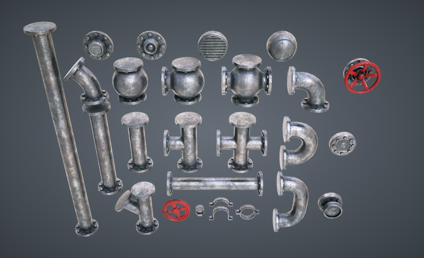 ArtStation - Modular Pipes for games | Game Assets