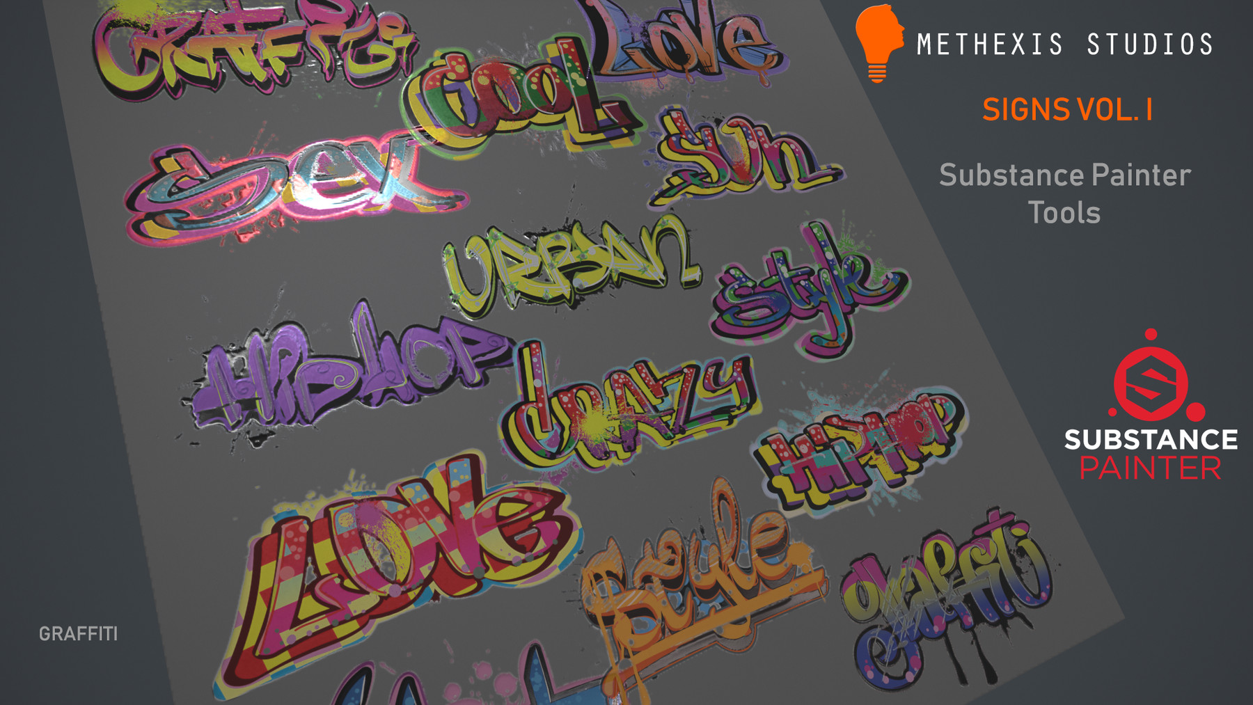 ArtStation - Sign Decals Volume I - Substance Painter Tools | Game Assets