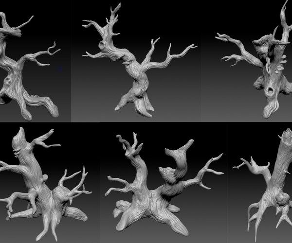 ArtStation - Old Trees OBJ pack | Resources