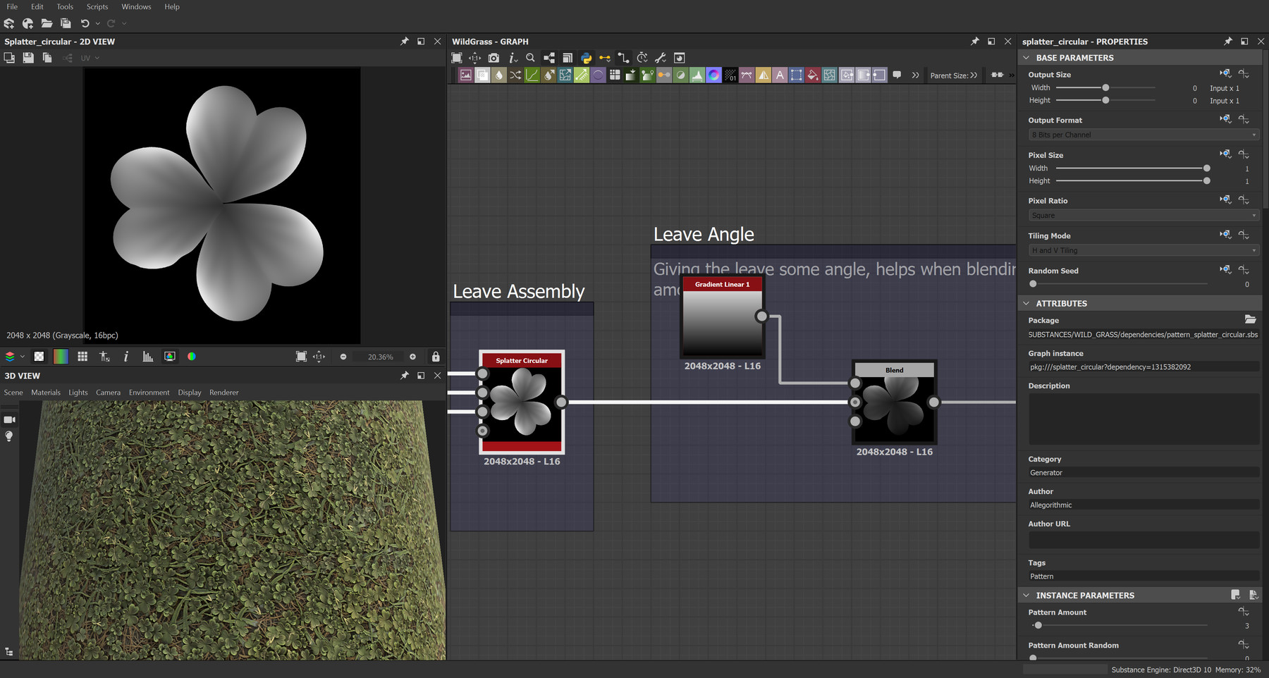 ArtStation - Wild Grasss | Substance Designer Graph | Resources
