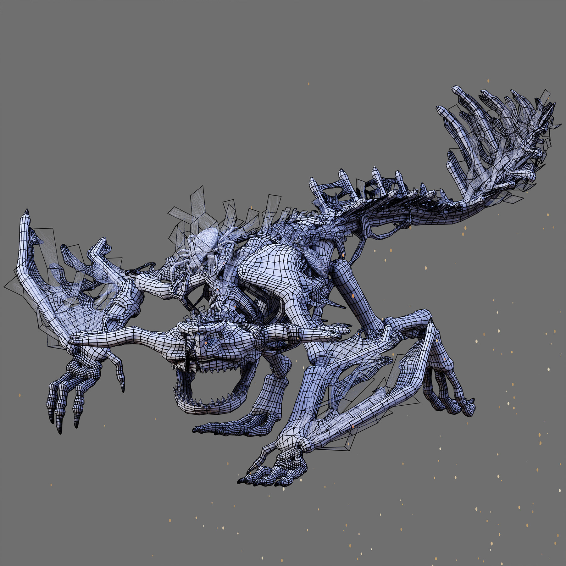 ArtStation - Zombie Bone Beast | Game Assets