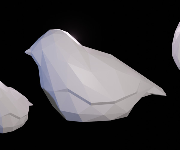 ArtStation - Low Poly Bird - 3D Print Ready | Resources