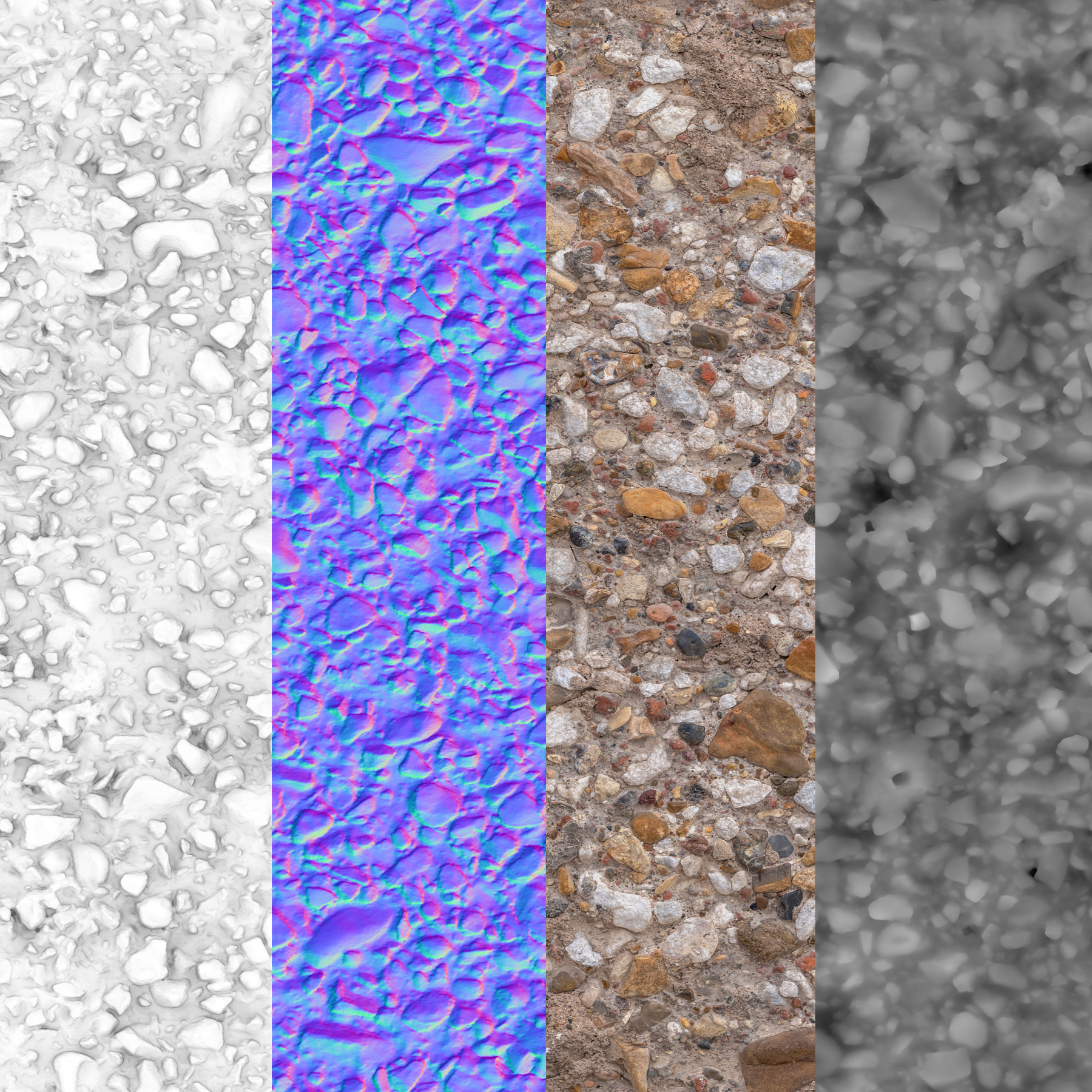 ArtStation - [PBR Texture] Gravel Wall | Resources