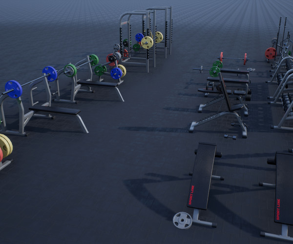 ArtStation - Gym Props PACK 01 | Resources