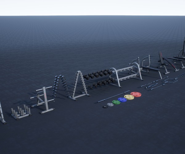 ArtStation - Gym Props PACK 01 | Resources