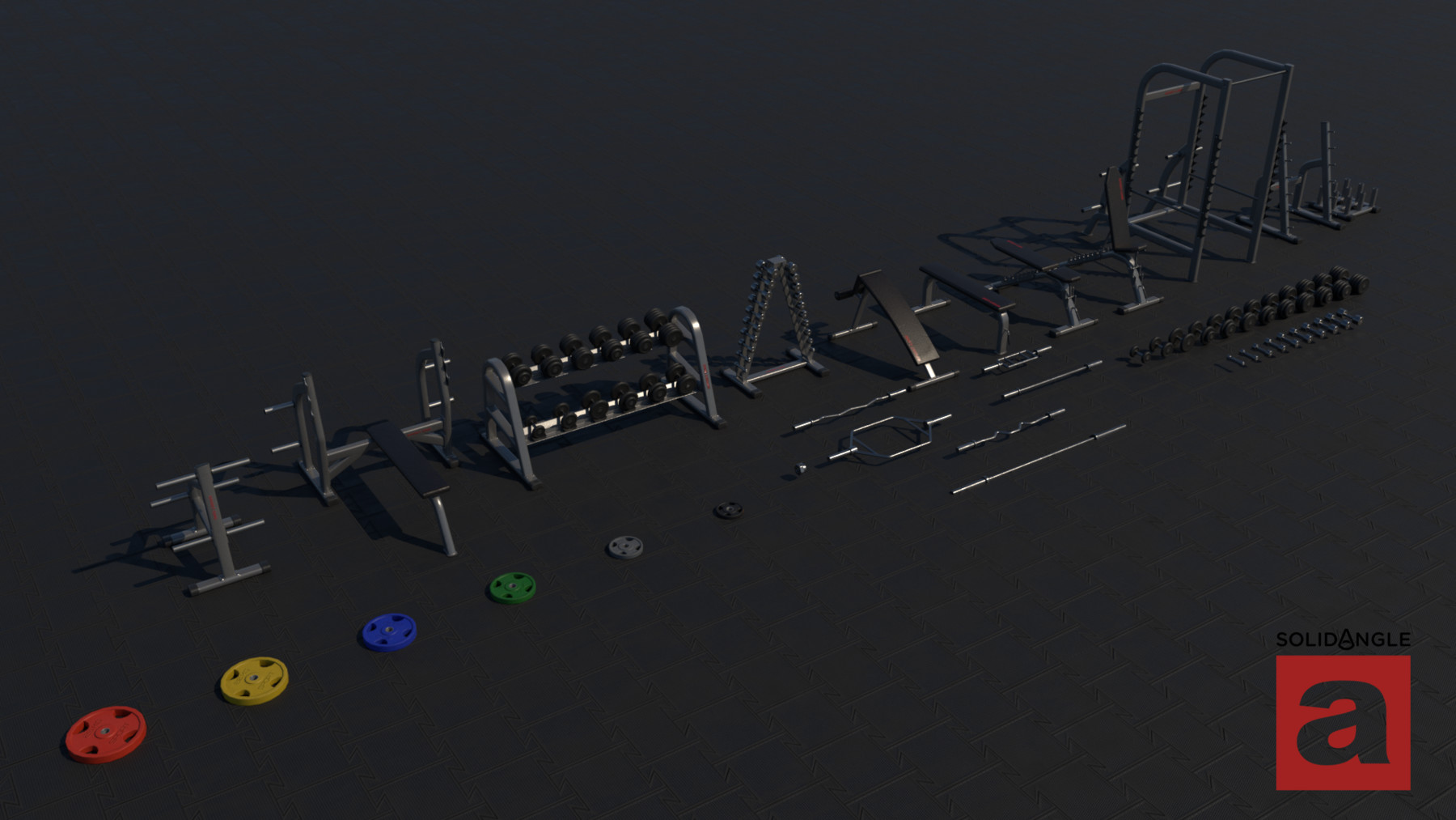 ArtStation - Gym Props PACK 01 | Resources