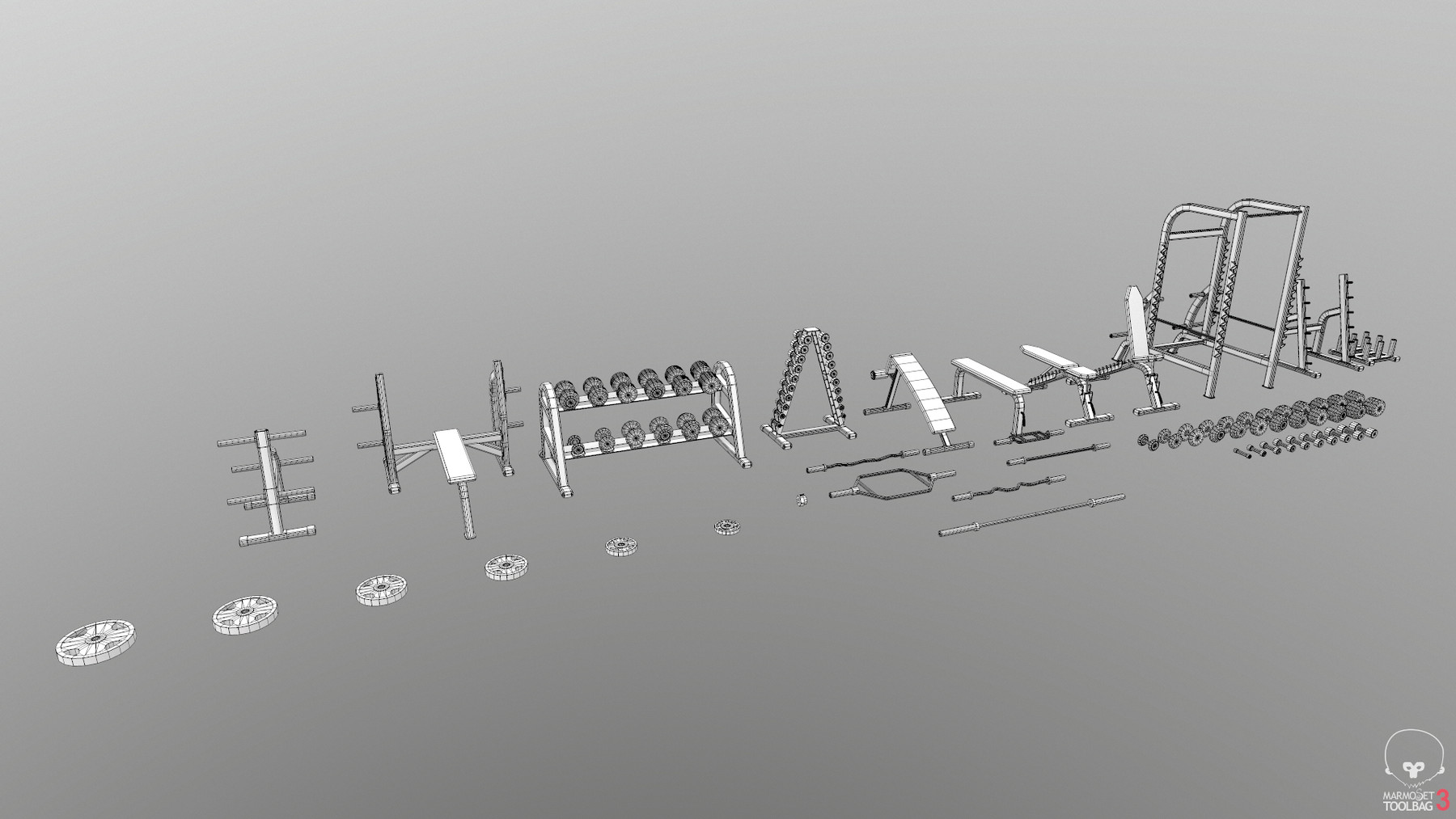 ArtStation - Gym Props PACK 01 | Resources