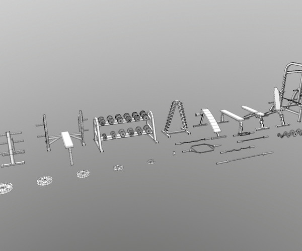 ArtStation - Gym Props PACK 01 | Resources