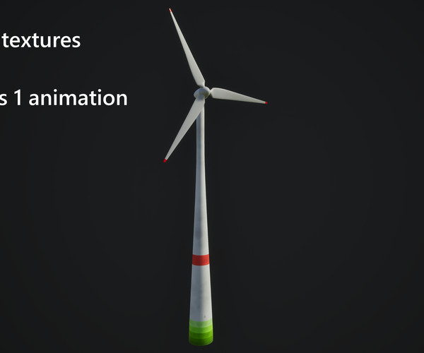 ArtStation - game ready wind turbine with 4k pbr textures | Game Assets
