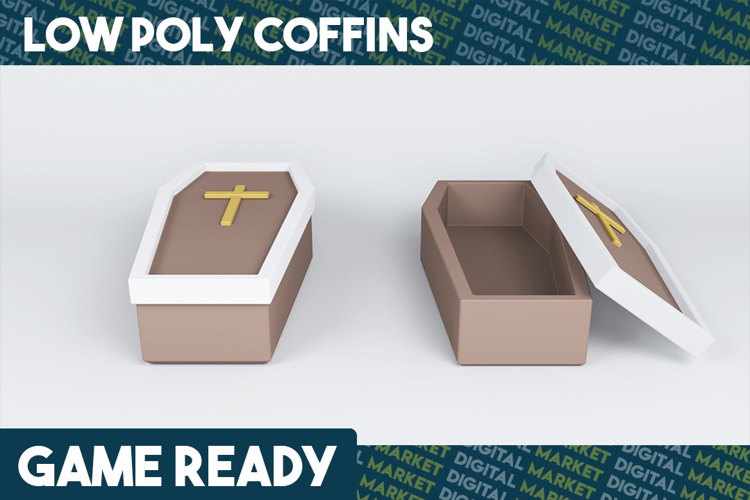 ArtStation - Coffins - Low Poly | Game Assets