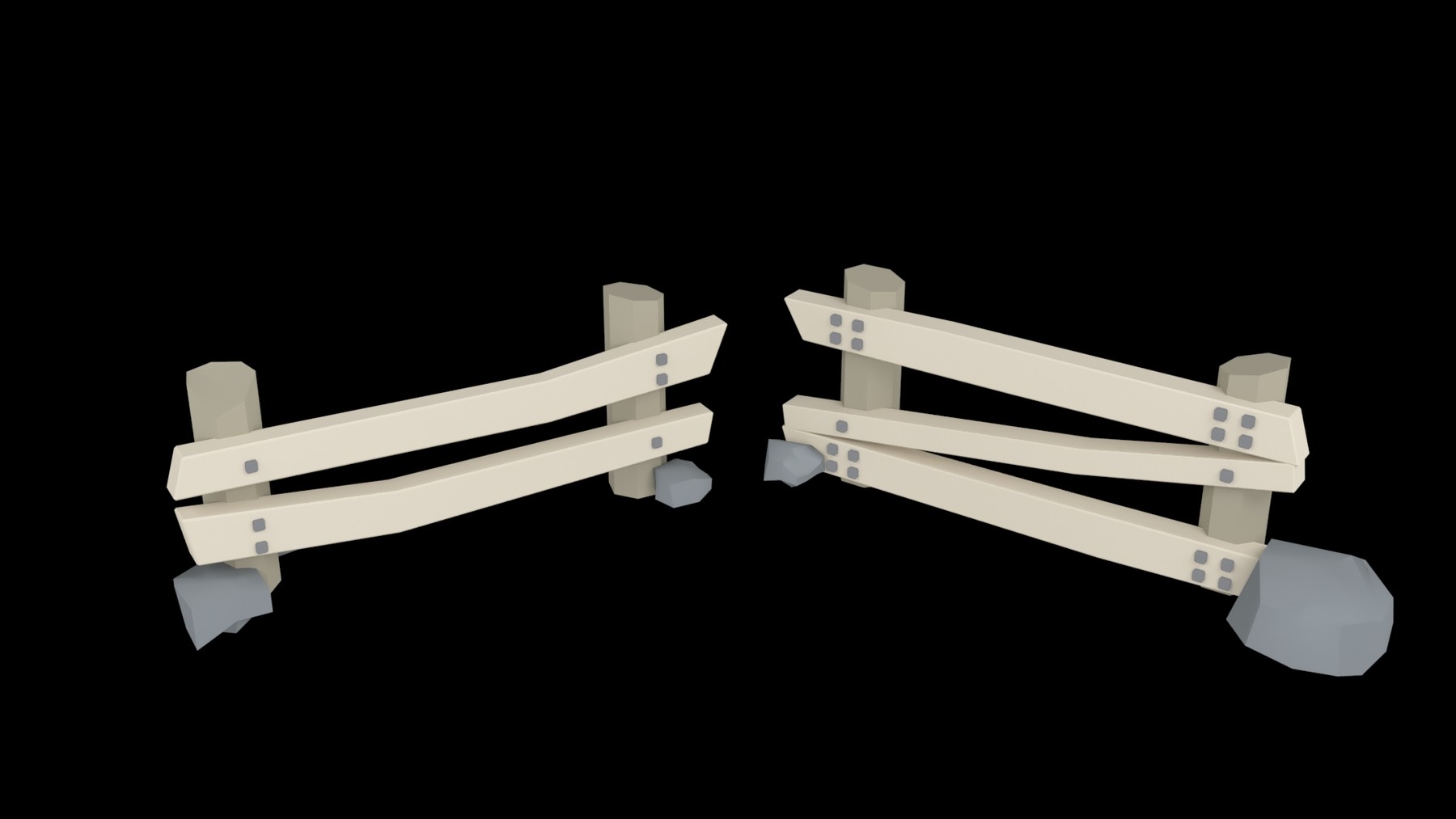 ArtStation - Fence Pack - Low Poly | Resources