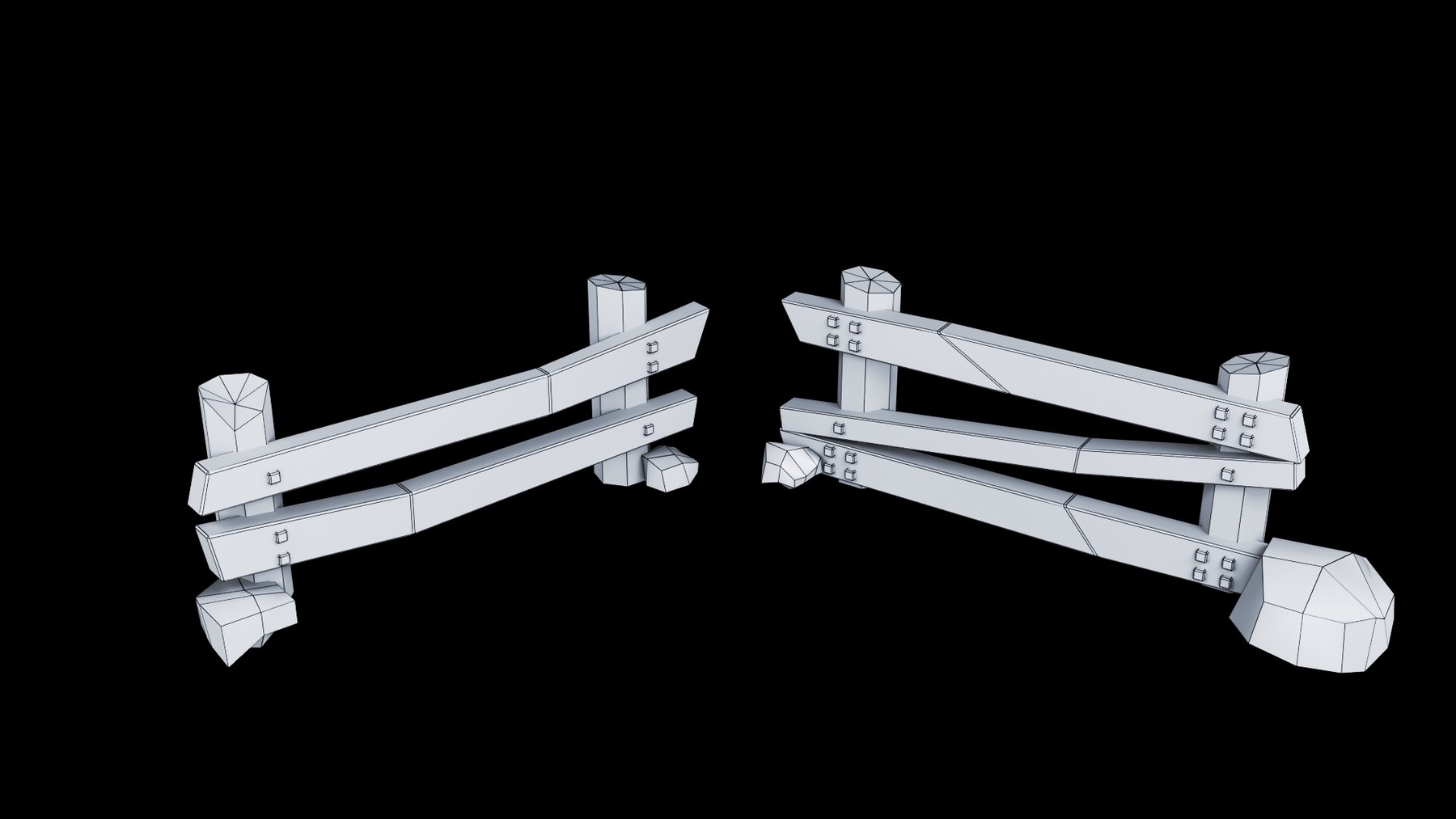 ArtStation - Fence Pack - Low Poly | Resources