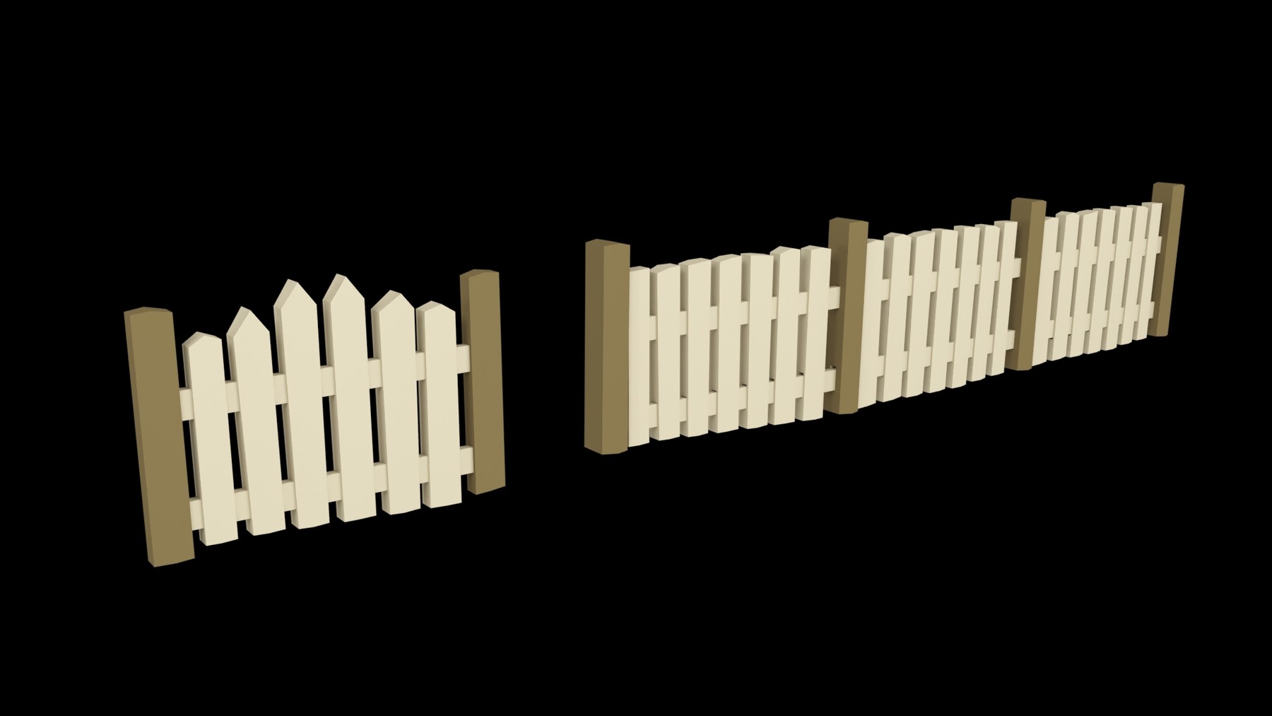 ArtStation - Fence Pack - Low Poly | Resources