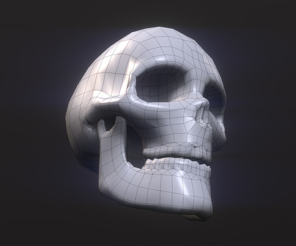 ArtStation - Low and Hi poly Skull | Resources
