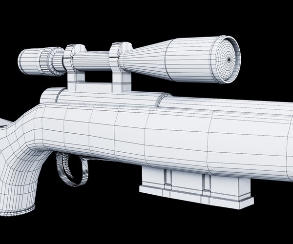 ArtStation - Hunting Rifle - Low Poly | Game Assets