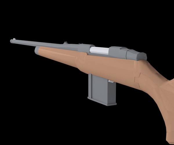 ArtStation - Rifle - Low Poly | Game Assets