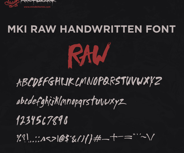 ArtStation - MKI RAW font | Artworks